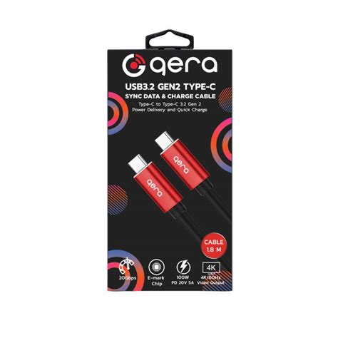 สายชาร์จ สายดาต้า Gera Usb 3 2 Gen 2 Sync Data And Charge Cable Type C เร็ว แรง คมชัดทุกการเชื่อม