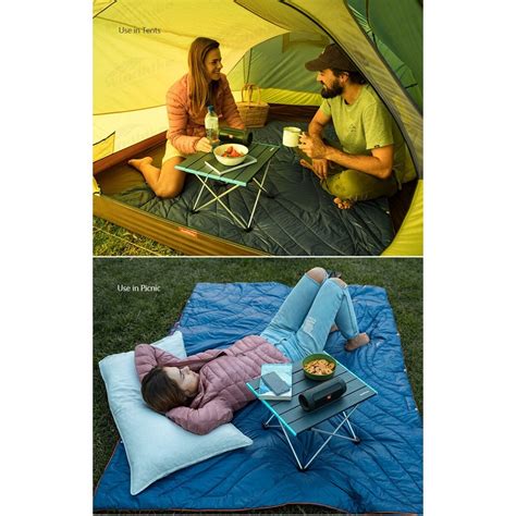 Naturehike Ft08 Ultralight Folding Aluminum Camping Hiking Table Portable Small Large 25kg Max