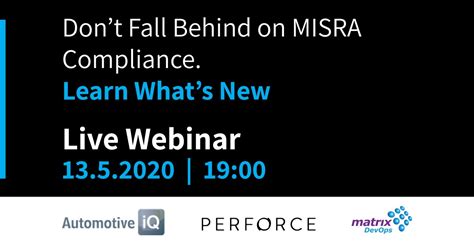 Learn How To Comply With Misra From The Experts Who Wrote It Join A