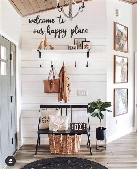 Metal Welcome Happy Place Sign Cozy Farmhouse Entryway Decor Front