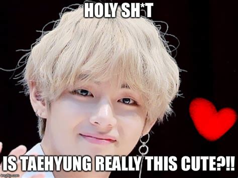 Bts V Is Way Too Cute Imgflip