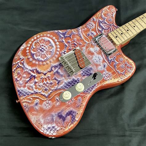 Baboushka Guitars Model Telemaster Red Flower Reverb