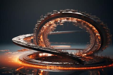 Premium Photo Abstract 3d Visualization Of A Continuous Generative Ai