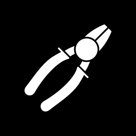 Wire Cutters Glyph Inverted Icon 42819722 Vector Art At Vecteezy