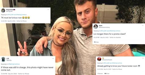 Twitter Explodes After Liv Morgan Posts A Picture With Aews Mjf