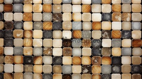 Classic Mosaic Pattern Timeless Vintage Texture Background Circle Wave