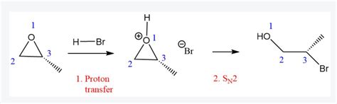 Solved This Is An Epoxide Reacting With An Acid Draw The