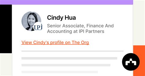 Cindy Hua Senior Associate Finance And Accounting At Ipi Partners