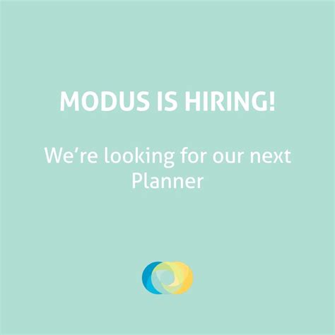 Modus Planning Design And Engagement On Linkedin Modus Is Hiring Were Looking For A Planner To