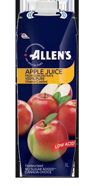 Allens Apple Juice 12 X 1l Tetra Pak Delivery In Toronto