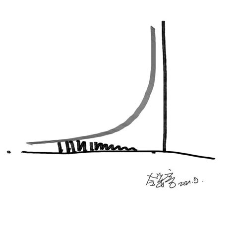 The Building Form Has Been Simplified Into Two Concise Lines A Strong