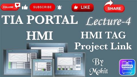Lecture HMI Tag Creation And Project Link YouTube