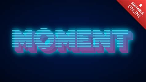 Moment Text Effect Generator