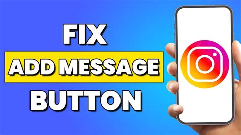 How to Fix Add Message Button Instagram Not Working (2024) - YouTube