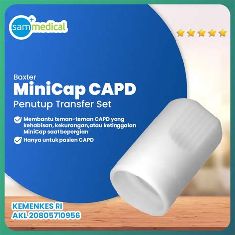 Baxter Penutup Transfer Mini Cap Capd Set Travelling Mini Cap Baxter Untuk Capd Continuous