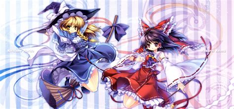 Reimu Hakurei Рейму Хакурей Komeiji Satori Сатори Комейдзи