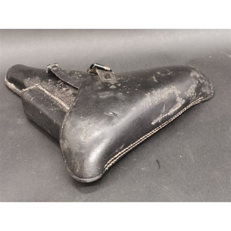 Etui Ww2 P08 Pistolet Allemand Luger P 08 Cuir Noir De 1941 Allem