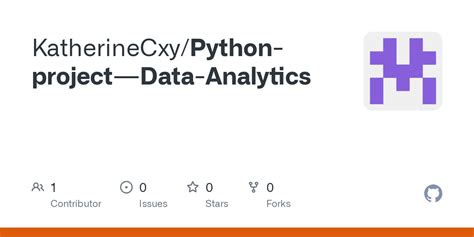 Github Katherinecxypython Project Data Analytics