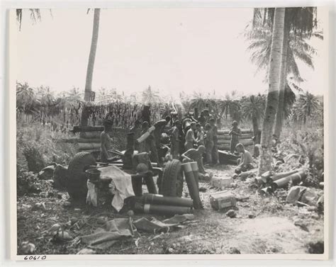 Rendova Island Original Historic Wartime Caption Gun Emplacement On