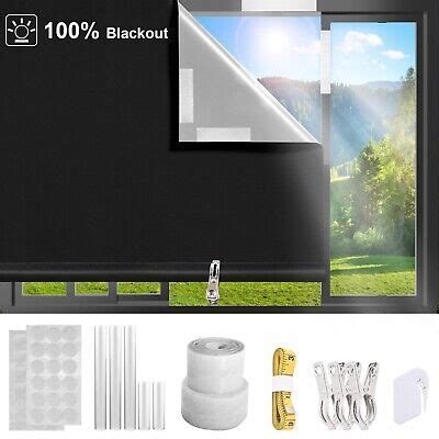 Blackout Roller Shades Uv Protection Privacy Diy Blinds For Bedroom