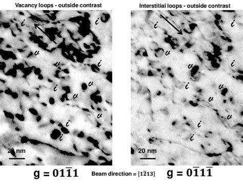 Micrographs Showing Dislocation Loop Characterisation For Download
