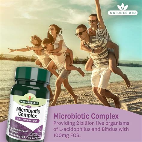 Natures Aid Microbiotic Complex Lacidophilus Bifidus Fos Vegan
