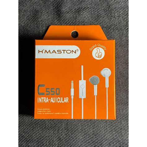 Fone De Ouvido H Maston Com Fio E Microfone Fone Shopee Brasil