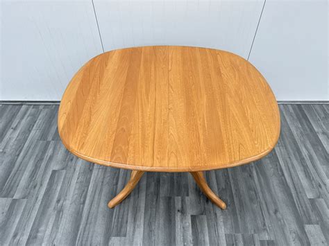 Ercol Extending Compact Space Saving Dining Table In Elm