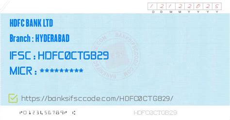 Hdfc Bank Ltd Hyderabad Branch Ifsc Code Hyderabad Contact Phone Number Address