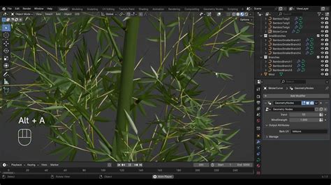 Bamboo Tree Geometry Nodes Tutorials Tips And Tricks Blender
