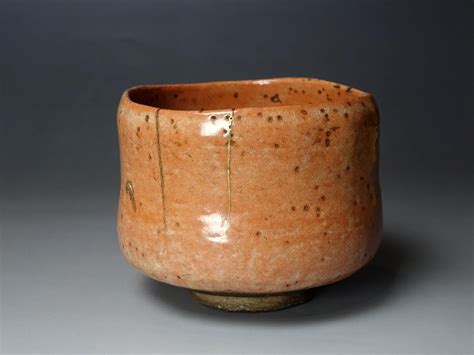 Edo Period 1603 1868 Red Raku Chawan Skillfully Repaired With Kintsugi