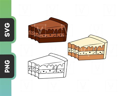 Rectangle Cake Clipart Outline