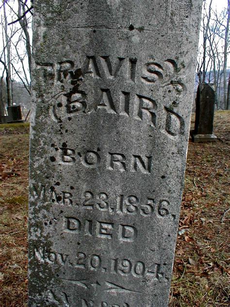 Travis Baird 1856 1904 Find A Grave Memorial
