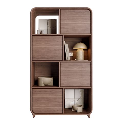 3d Model Shelving Eny Artisan Dark With Decor On Behance