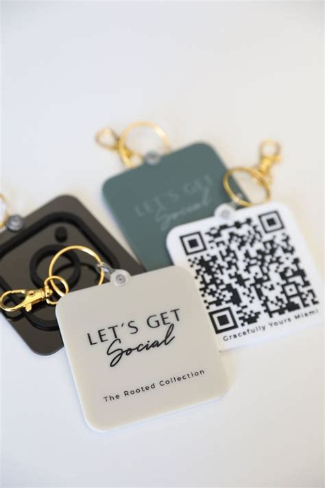 Qr Code Keychain Personalized Qr Code Keychain Business Keychain