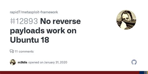 No Reverse Payloads Work On Ubuntu Issue Rapid Metasploit Framework GitHub