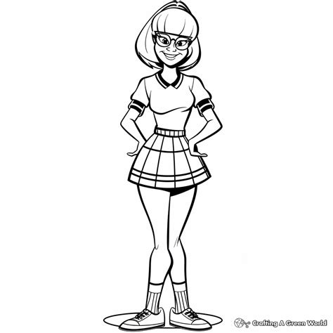 Velma Scooby Doo Coloring Pages Free And Printable