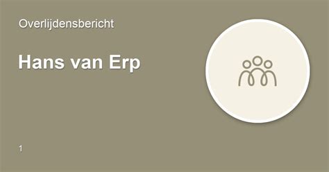 Hans Van Erp 28 Februari 2018 • Overlijdensbericht En Condoleances