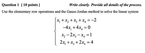 Solved Question 1 10 Points Write Clearly Provide All