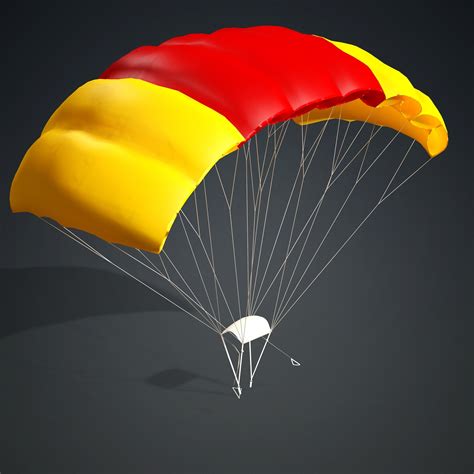 Fichier Stl Parachute Drogue Plane Air Jump Parachute 3d Model 🪂・modèle
