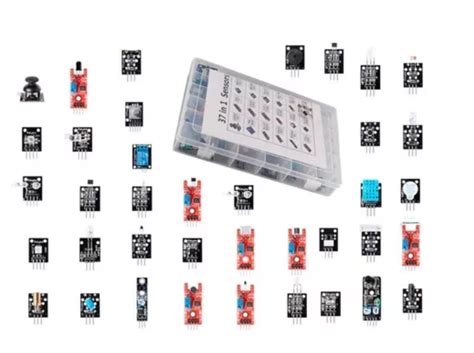 kit 37 sensores módulos para arduino raspberry pi pic case casa do