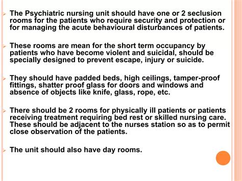 Psychiatric Nursing Unit Pptx
