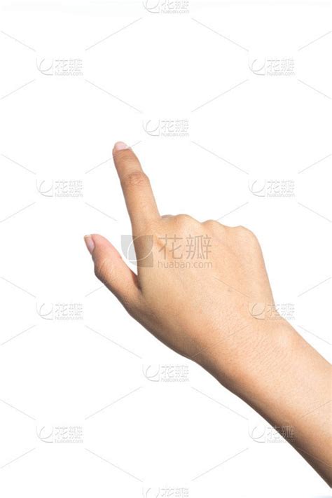 手垂直画幅留白手势语符号白人白色商业金融和工业彩色图片
