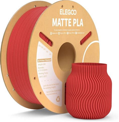 Elegoo Matte Pla Filament Ruby Red 1kg At ₹ 999kg 3d Printer