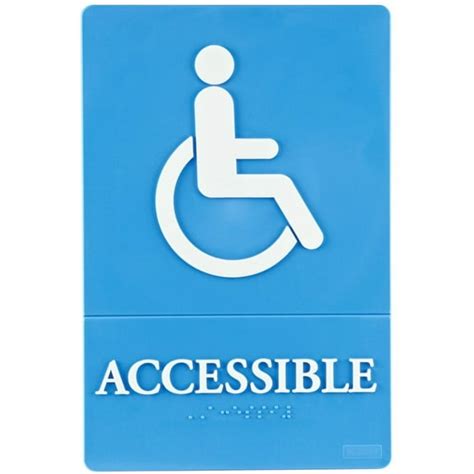 Ada Central Signs 6x9 Unisex Accessible Restroom Sign Ada