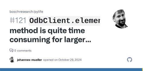`odbclientelementconnectivity` Method Is Quite Time Consuming For Larger Odb Files · Issue