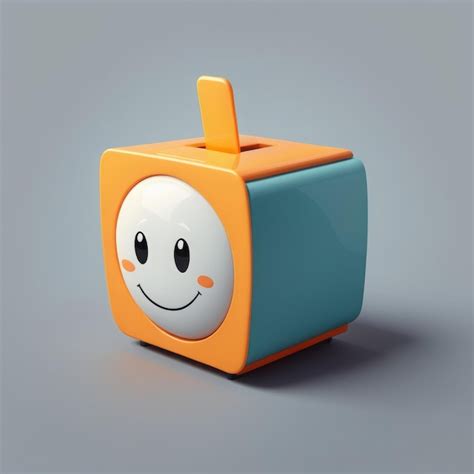 Premium Photo Cartoon Character Of Cube 3d Illustration Cartoon