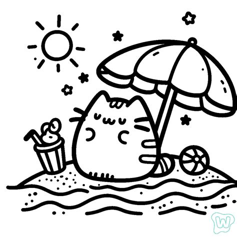 34 Pusheen Coloring Pages Adorable And Fun Pages