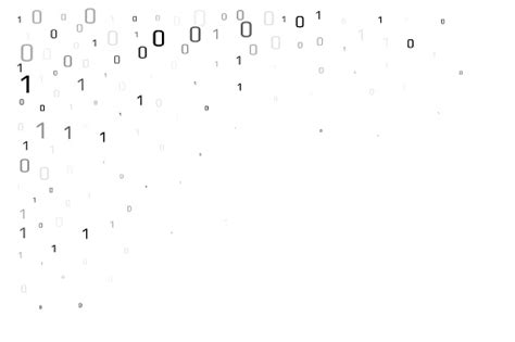 Binary Data Vector Design Element Digital Abstract Background Stock