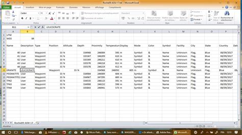 mapsource data to excel youtube